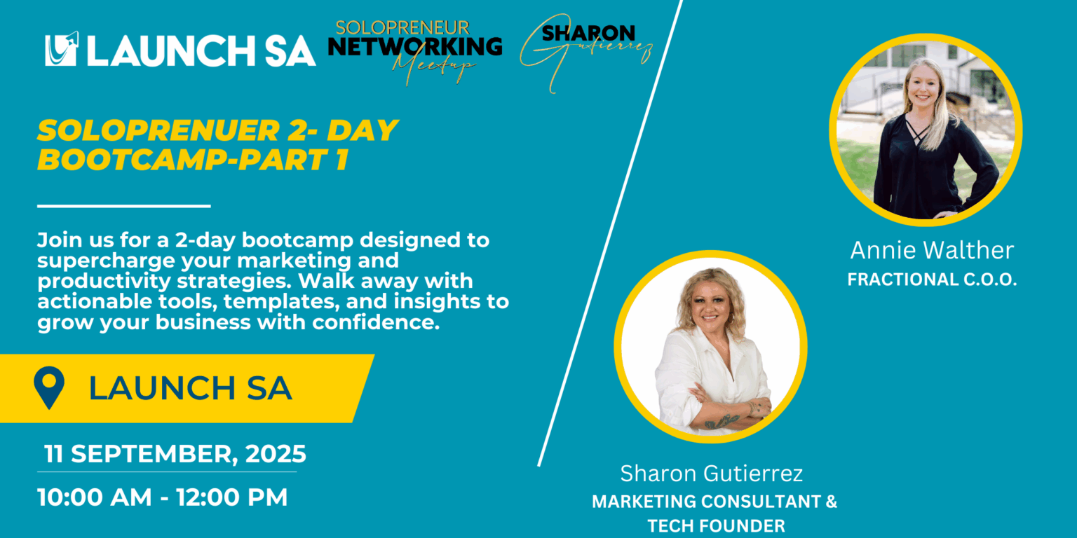 Solopreneur 2-Day Bootcamp-Part 1 - Launch SA